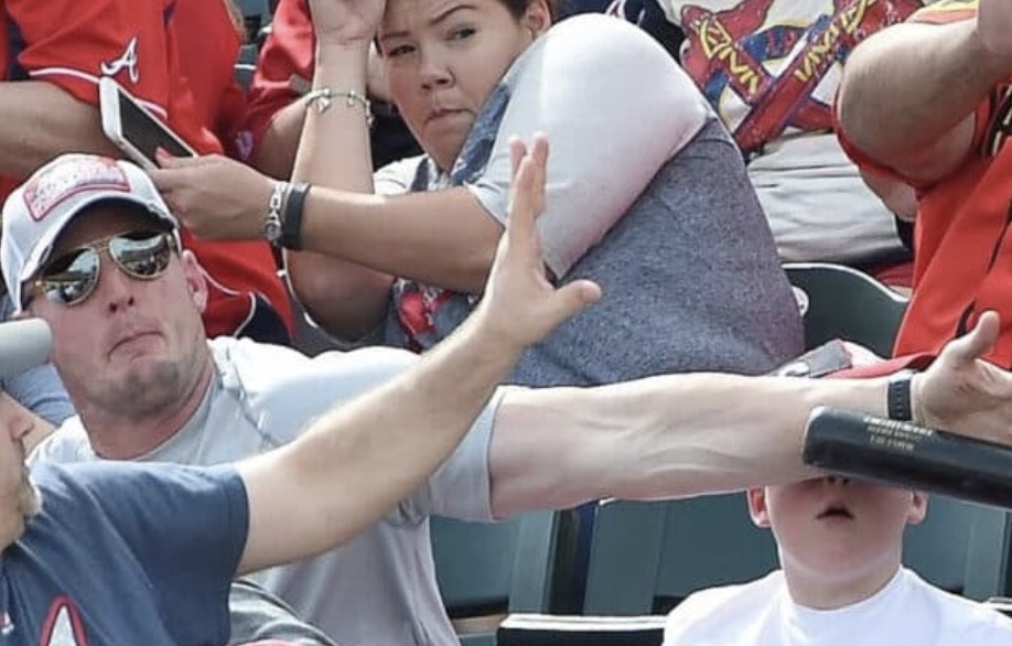 Man Engages ‘Super Dad’ Powers When A Baseball Bat Is Heading For His ...