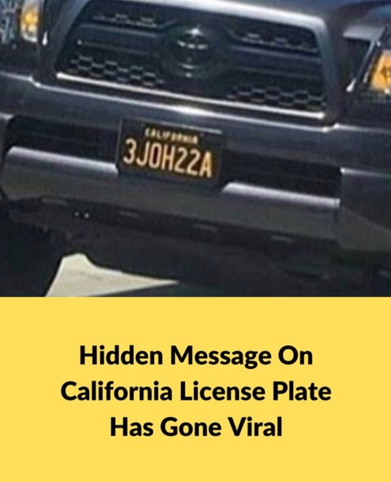 California License Plate’s Hidden Message Goes Viral | MyDailyEntertainment