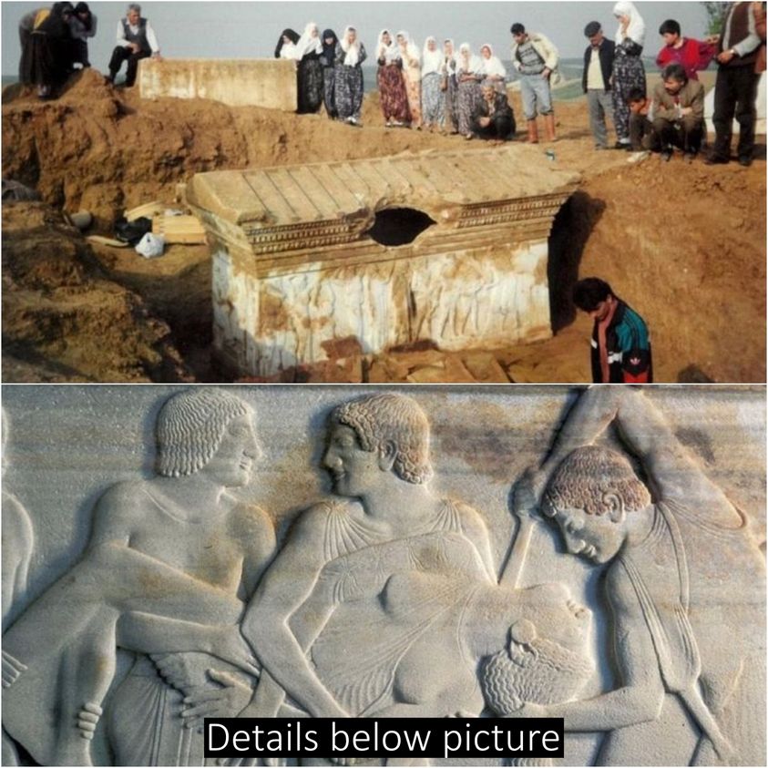 The Polyxena Sarcophagus, which is 2500 years old, can be found in the ...