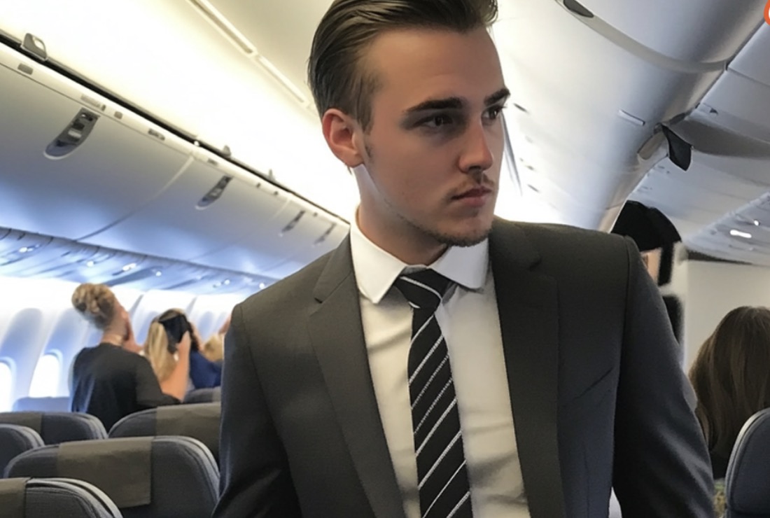 A self-important man in business class began making inappropriate ...