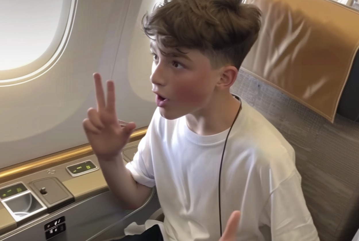A Spoiled Boy Insults a Flight Attendant, Unaware That His Wealthy ...