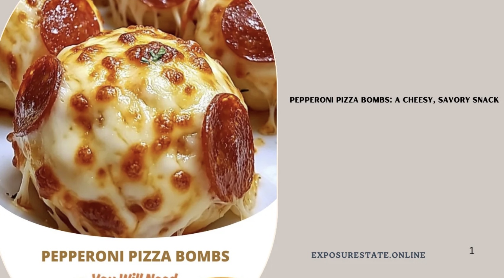 Pepperoni Pizza Bombs: A Cheesy, Savory Snack | MyDailyEntertainment