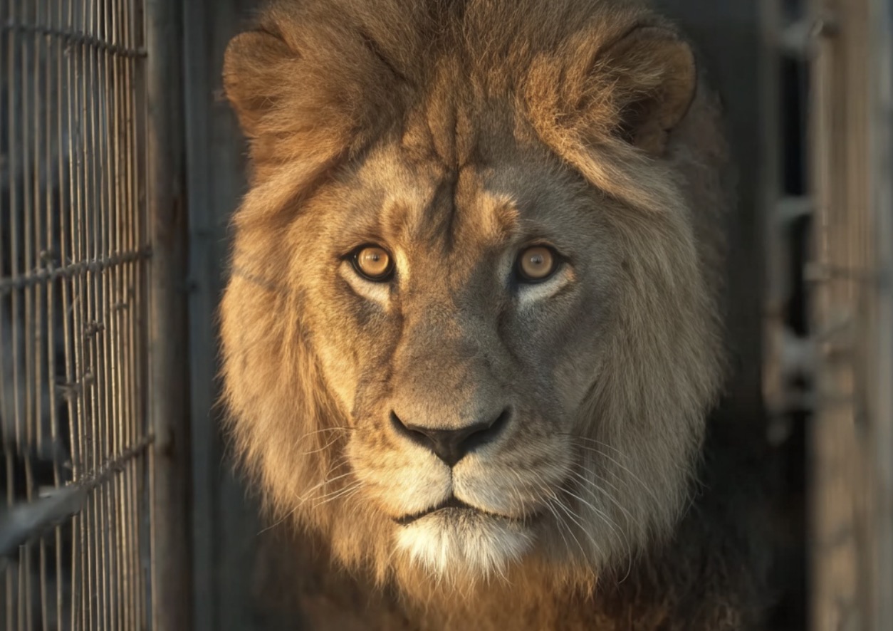 Watch the Awe in a Cement-Raised Lion’s Eyes as He Finally Steps onto ...